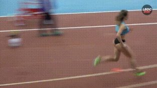 Spanish Sprinter Warming Up - Hottest Female Athletes