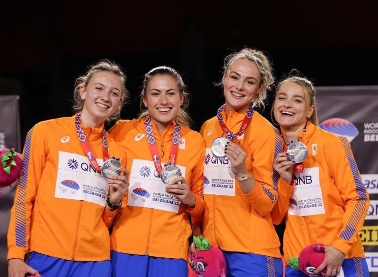 Dutch 4x400 Team (Femke Bol, Eveline Saalberg, Lieke Klaver & Lisanne ...
