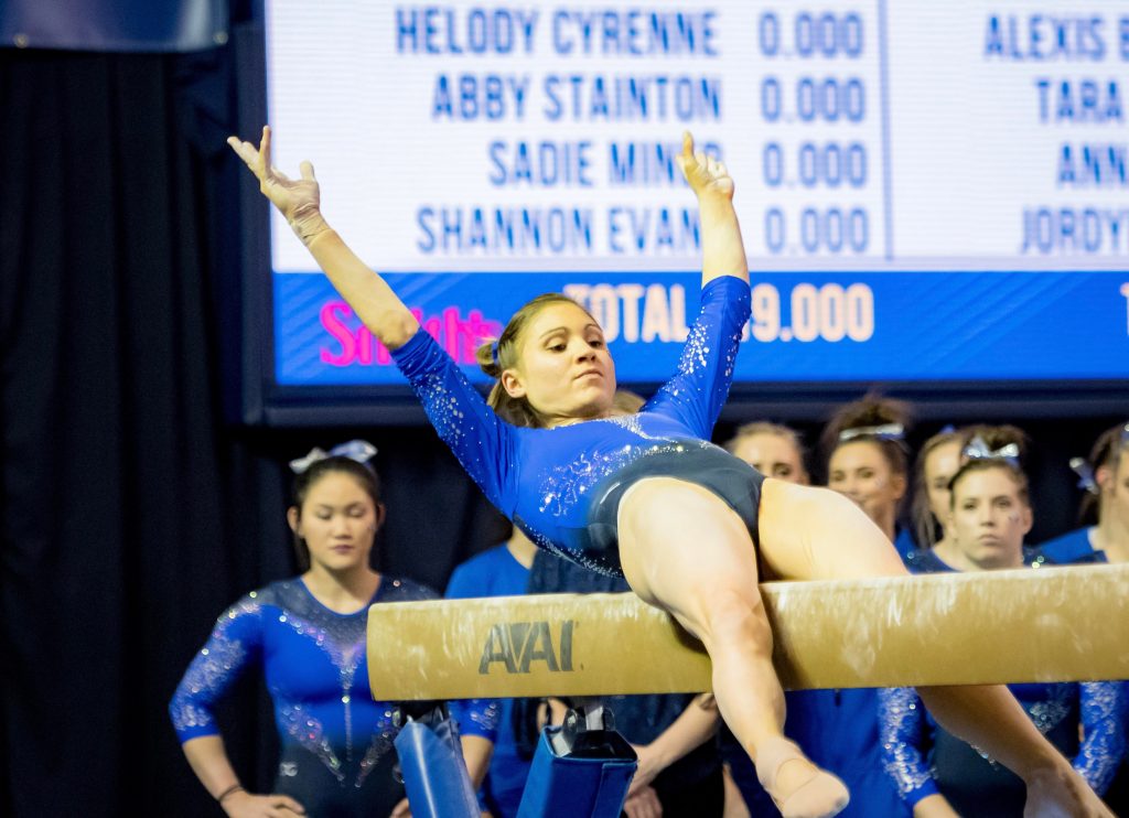 Successful beam routine - Hottest Female Athletes