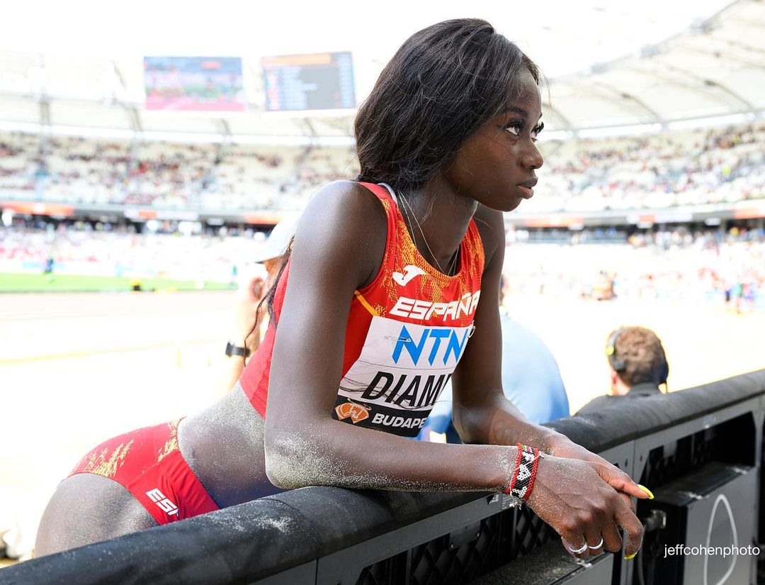 Spanish long jumper Fátima Diame - Hottest Female Athletes