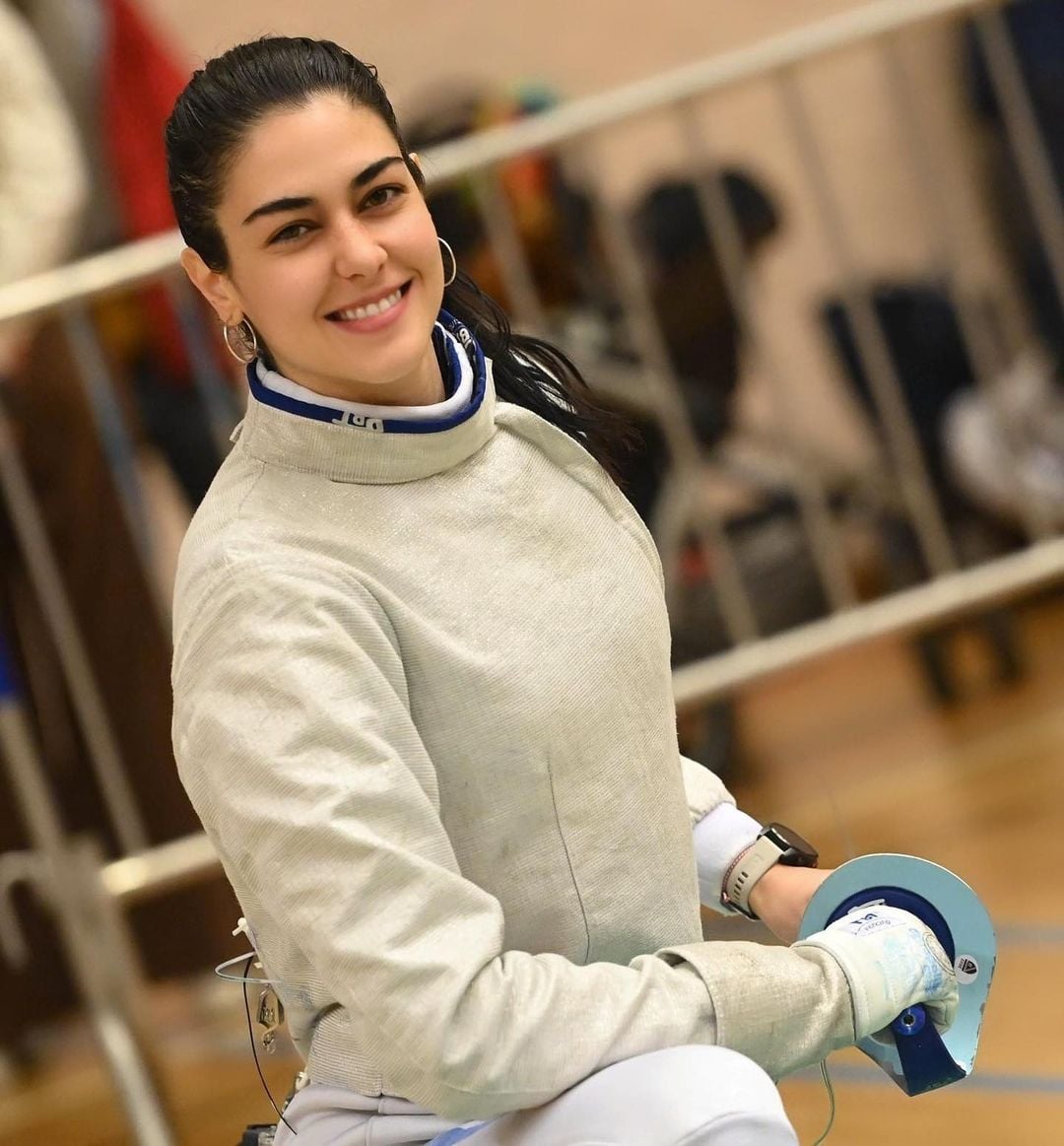 The Greek fencing national team - (Clairy Benou , Dora Goudoura and ...